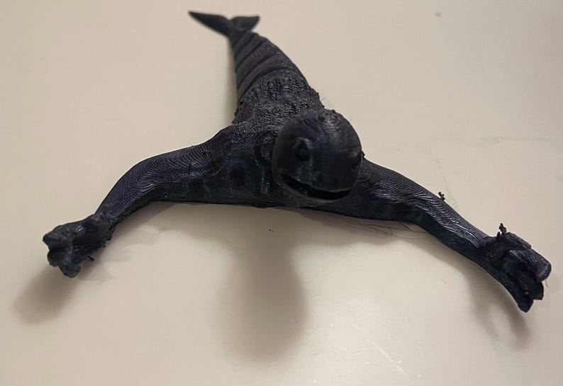 Ningen Sea Creature - Flexible 3D Printed Sea Creature Fidget Toy ...