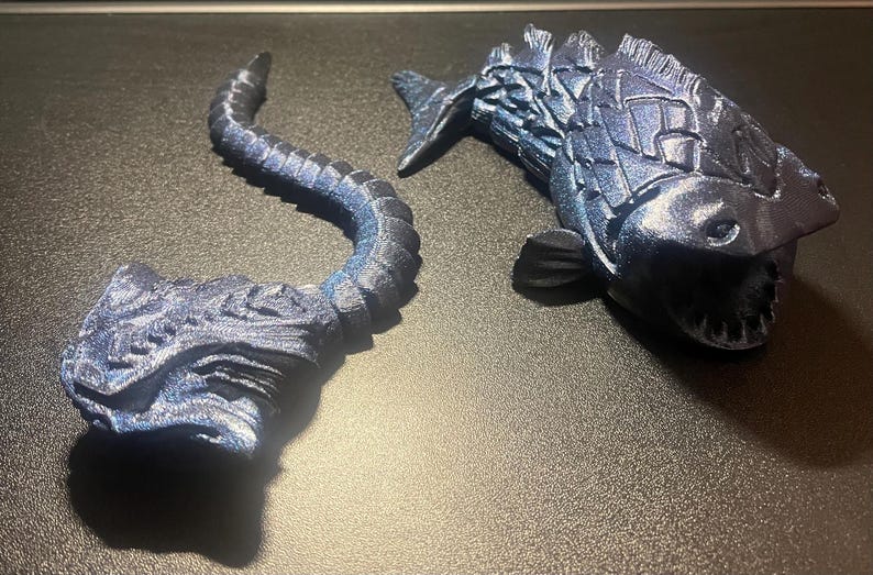 Bloop Vs. El Gran Maja Sea Creatures - Flexible 3D Printed Sea Creature ...