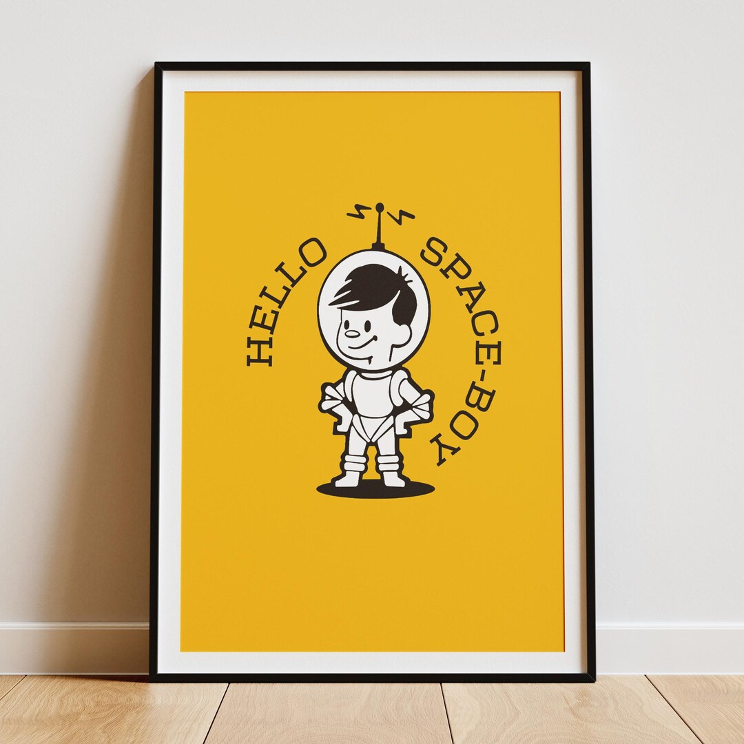 Space-boy Poster (framed or Print Only) - Etsy