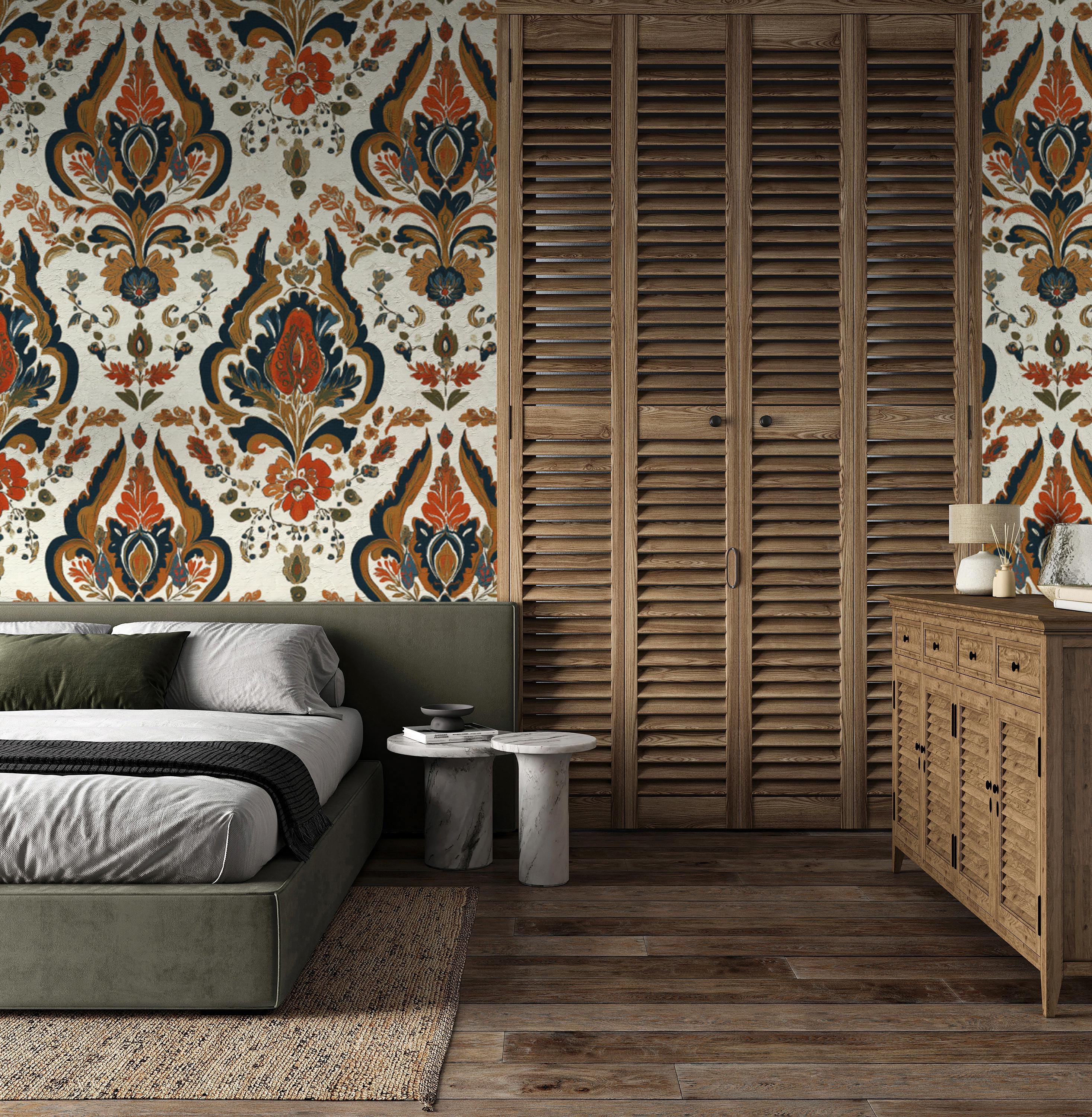 Vintage Floral Paisley Wallpaper | Classic Floral Design Inspired ...