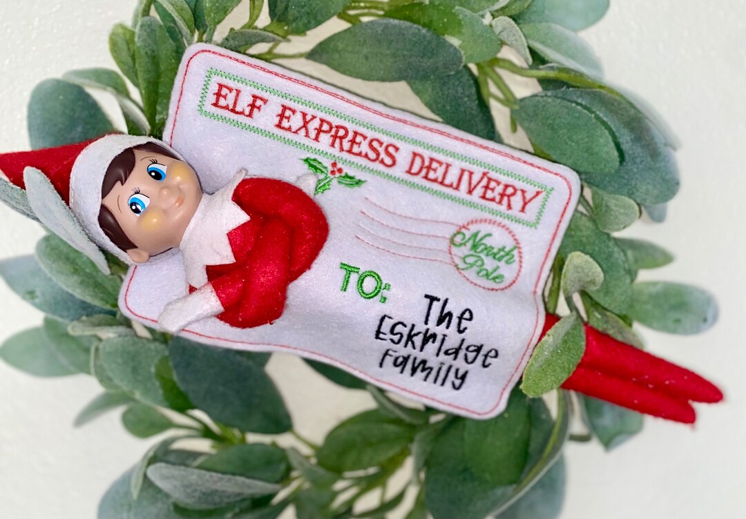 Personalized Elf Arrival Envelope - Etsy