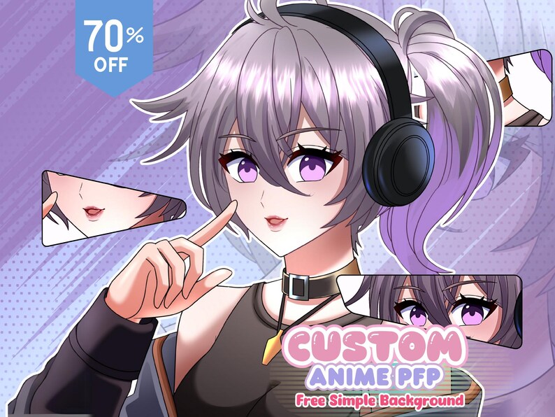 Custom PFP, PFP Anime Original Character for Profile Picture, Vtuber ...