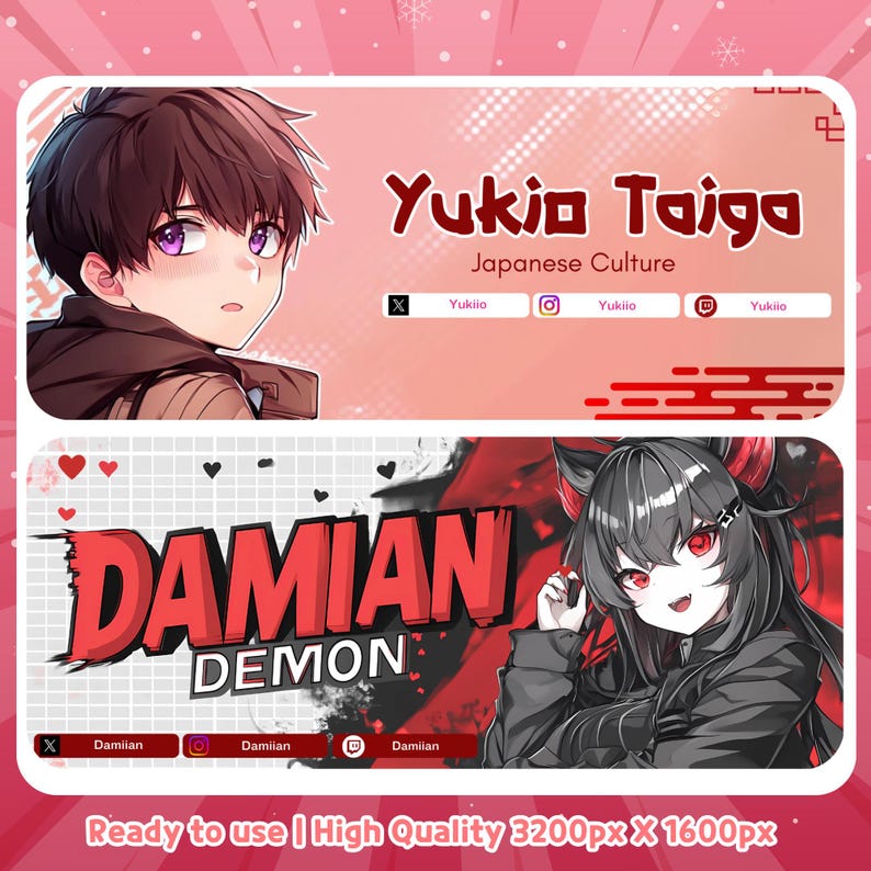 Custom Twitch Banner | Discord Banner | Twitter Banner | Youtube Banner ...