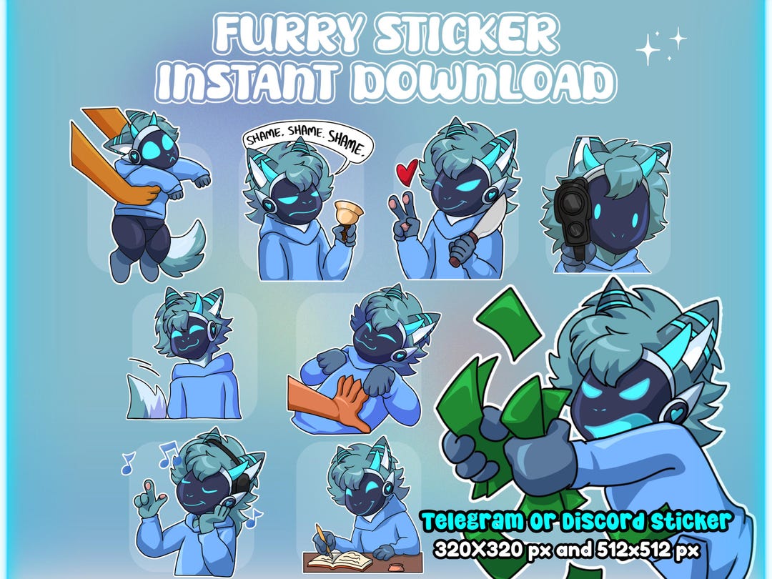 Telegram Stickers - Discord Sticker, Stickers Furry for Telegram ...