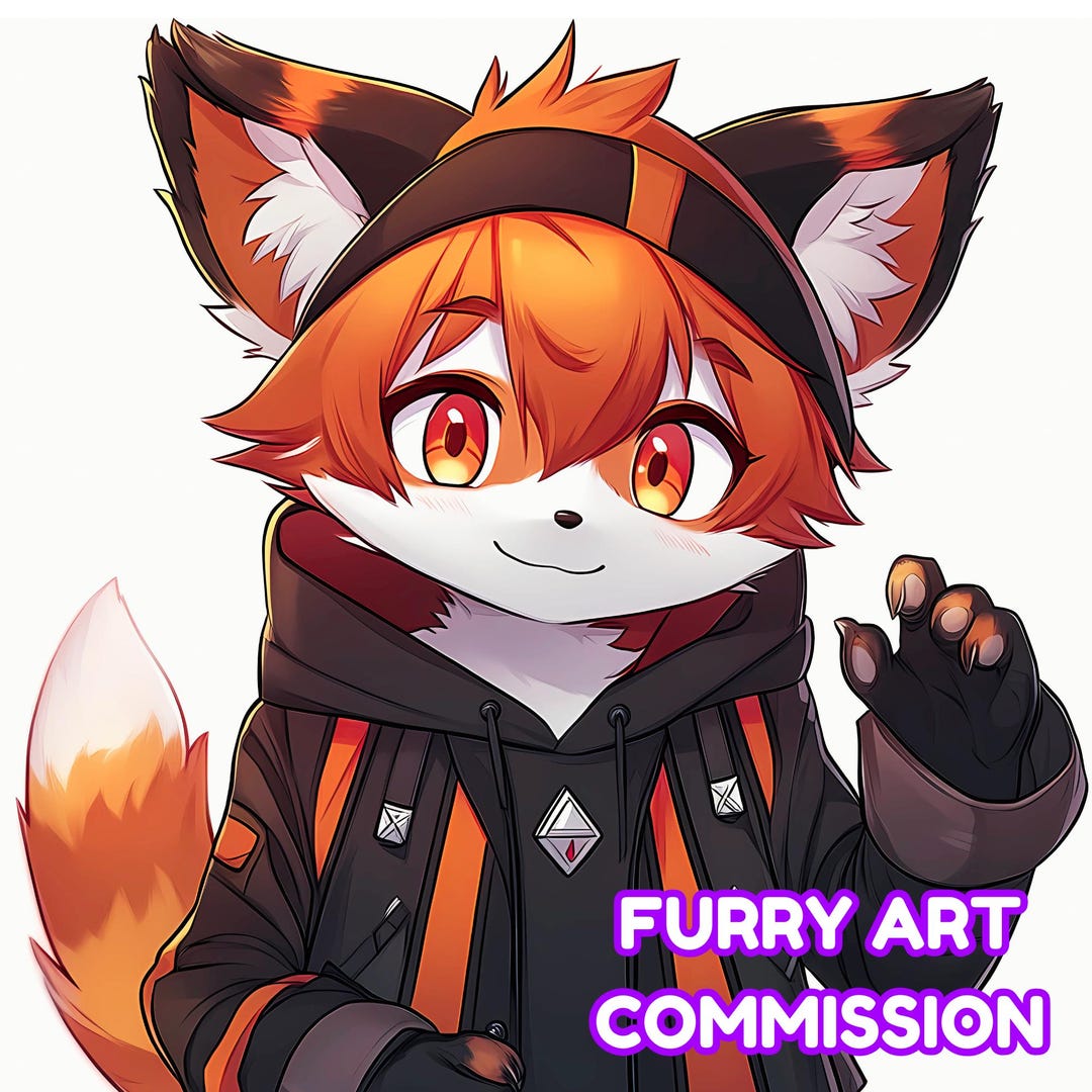 Custom Drawing Anime Character Furry Commission, Fursona, Furry Avatar ...