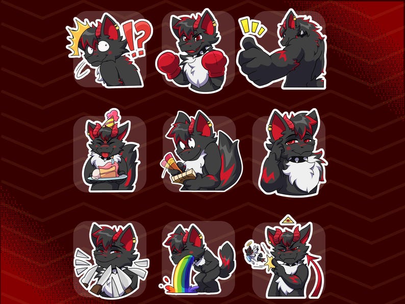 Telegram Stickers - Discord Sticker, Furry Digital Sticker, Stickers ...