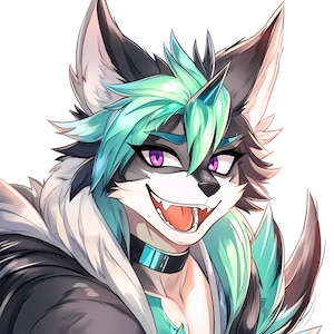 Custom Furry Commission, Fursona, Anthro, Furry Avatar, Cyberpunk ...