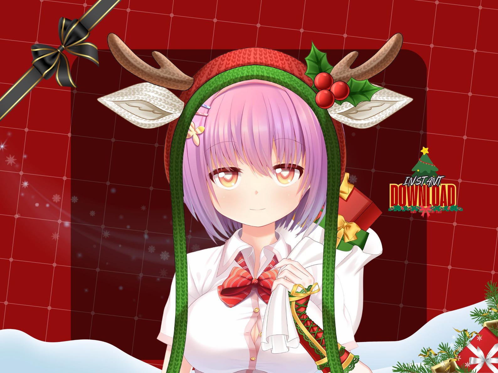 Vtuber Asset | Rigged Hand Holding Christmas Gift Bag | Animated ...