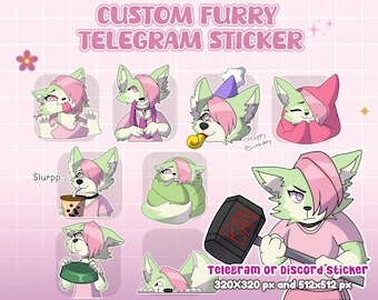 Telegram Stickers - Custom Stickers Furry for Telegram, Furry Emotes ...