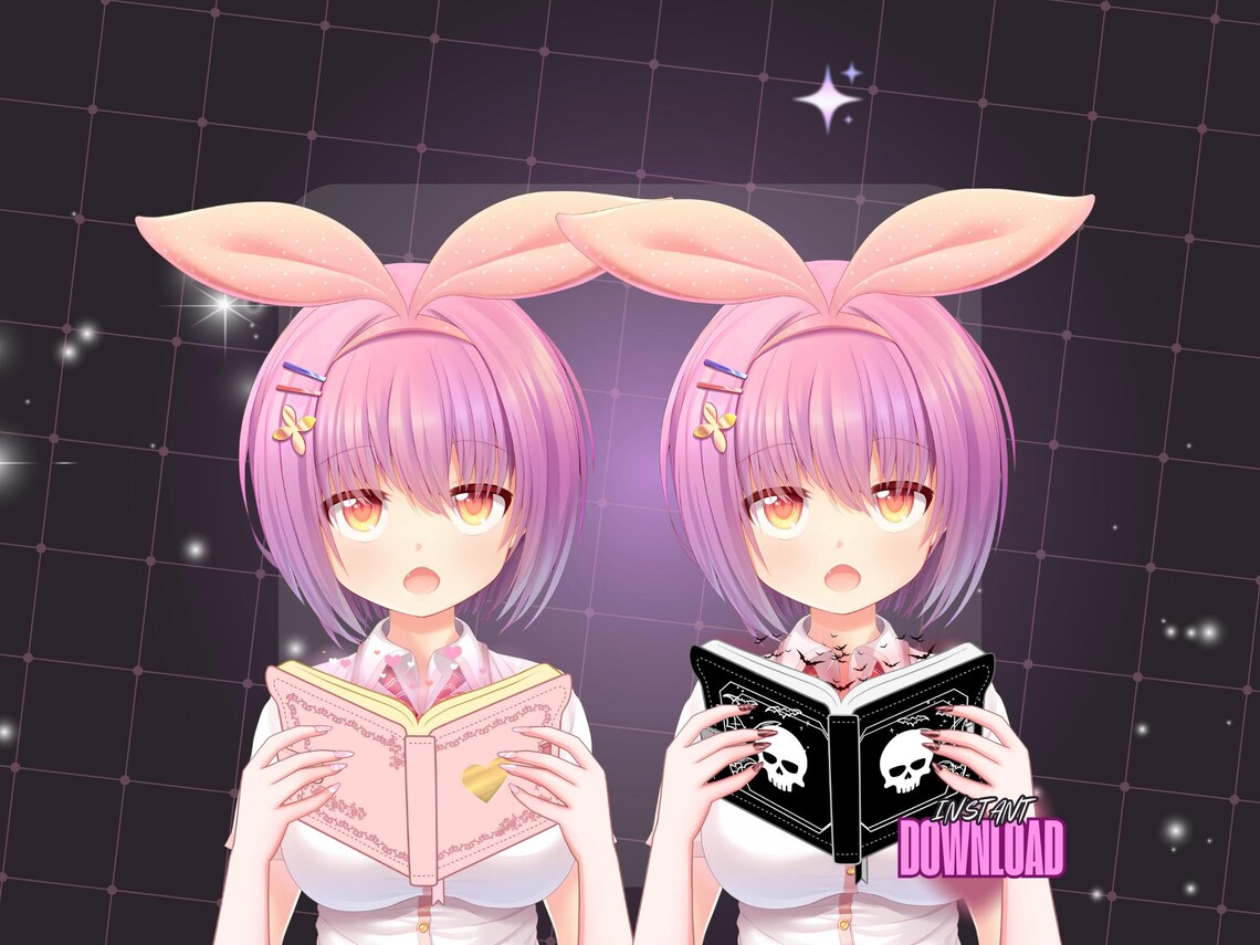 Vtuber Asset | Rigged Hand Holding Book | Spellbook & Storybook Themes | Animated Reading Prop ...