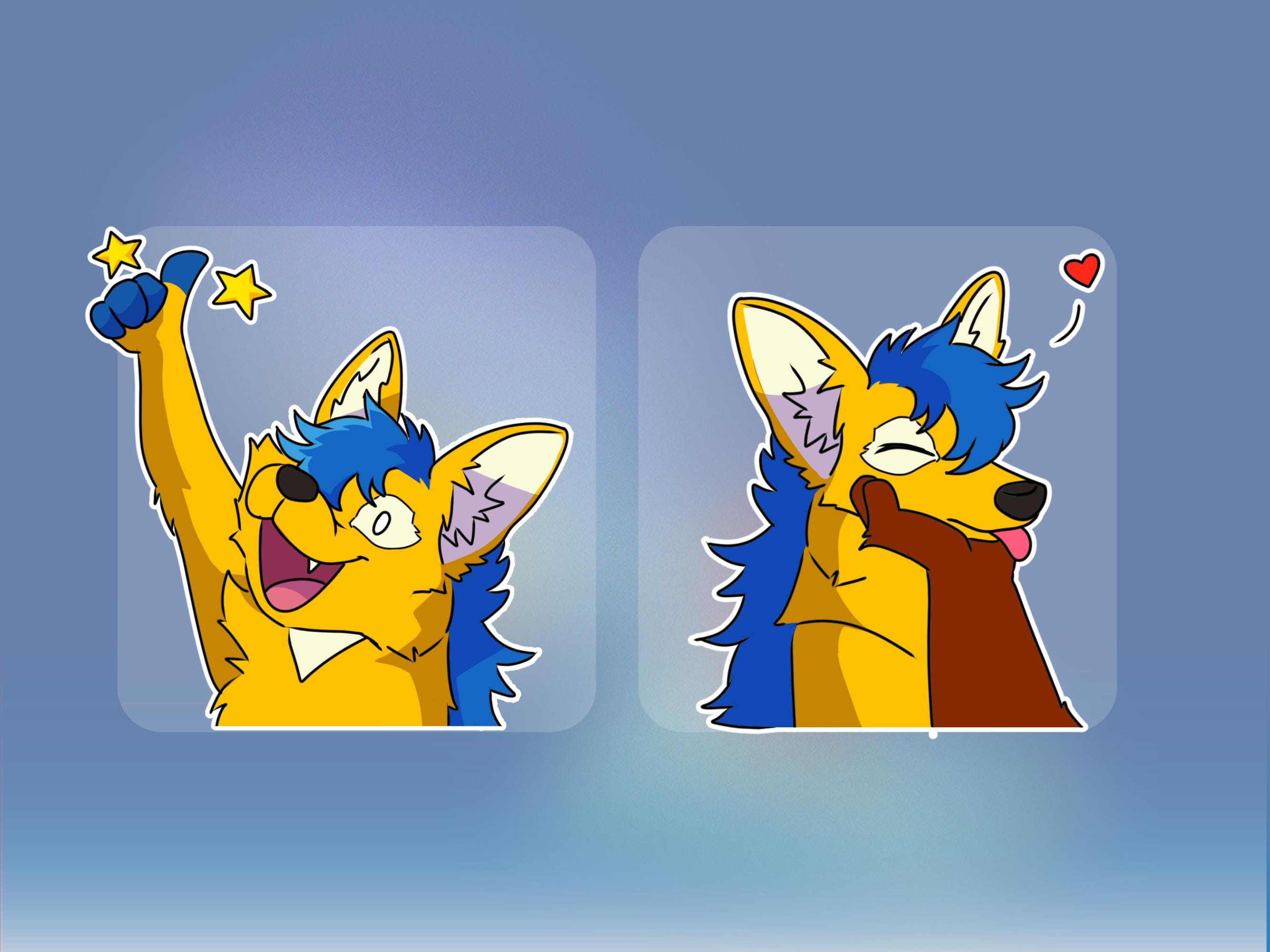 Telegram Stickers - Custom Telegram Digital Sticker, Furry Emotes ...
