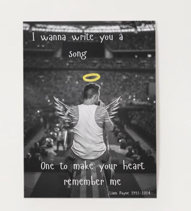 Liam Payne Memorial Poster - Etsy