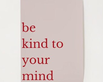 Retro Poster Be Kind to Your Mind - Etsy