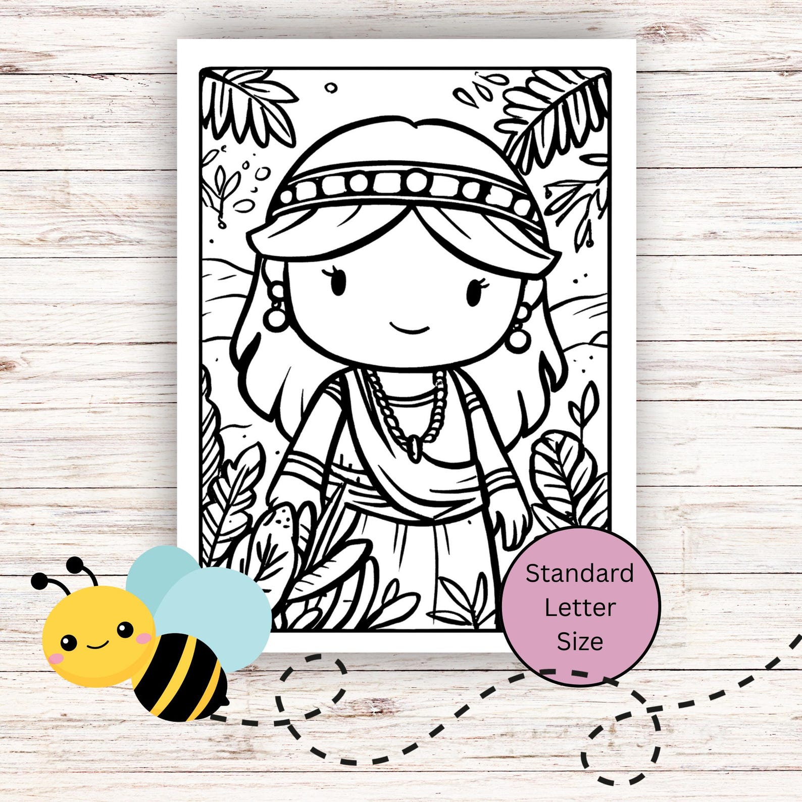 Deborah Bible Story Coloring Pages, Sunday School Craft (PDF/PNG Files ...