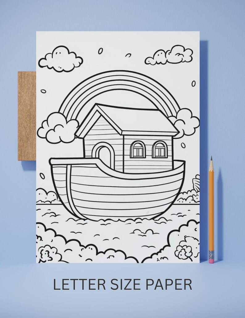 10 Noah's Ark Coloring Pages for Kids – Printable Sunday School ...