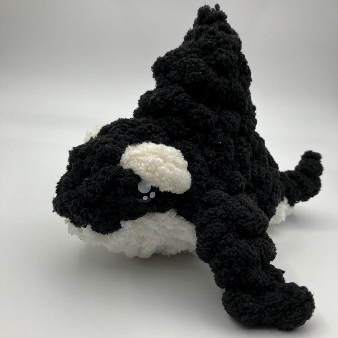 Orca small-sized Killer Whale Handmade Knit/crochet Amigurumi Plushie ...