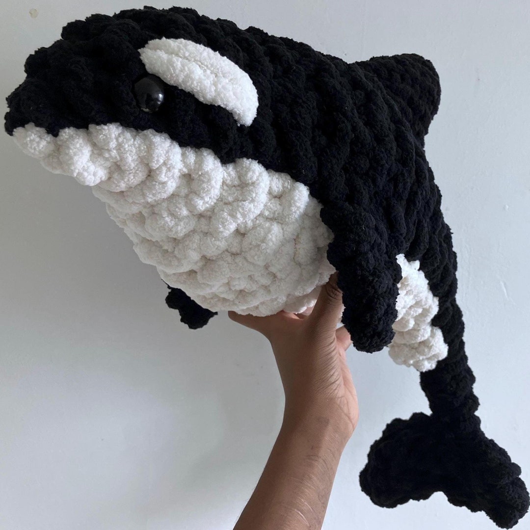 Orca Crochet Plushie! Handmade/knitting Amigurumi Killer Whale Stuffie ...