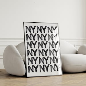 Black and White Art Set of 3 Wall Prints Funky Decor, New York City ...