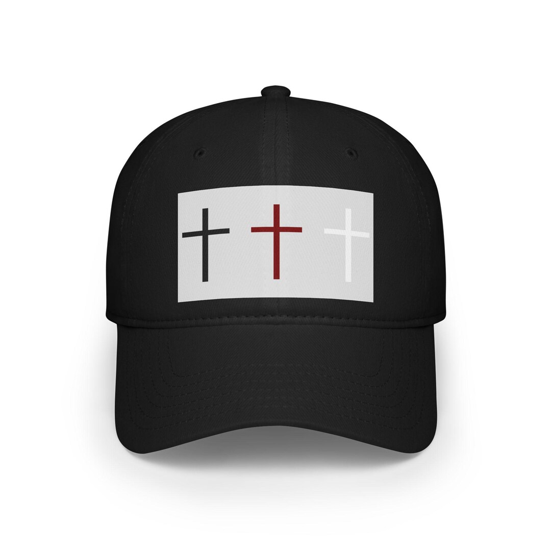 Christian Baseball Cap Three Crosses Faith-based Hat Inspired by Jesus ...