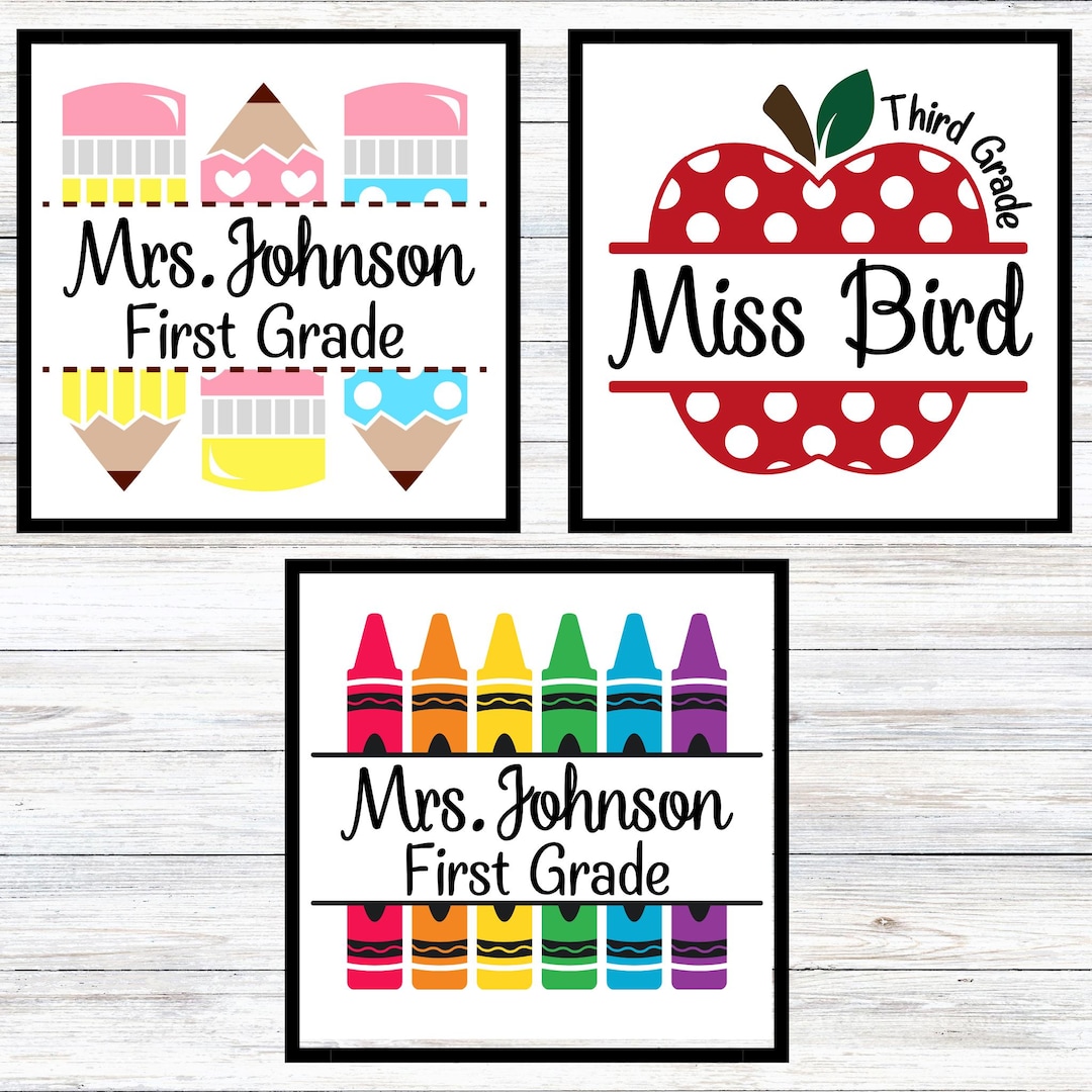 Digital Teacher Classroom Welcome Sign, Printable Personalized Teacher ...