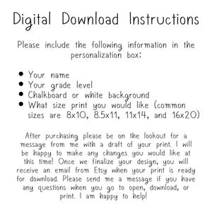Personalized Welcome to Kindergarten Printable Sign, Custom Welcome to ...