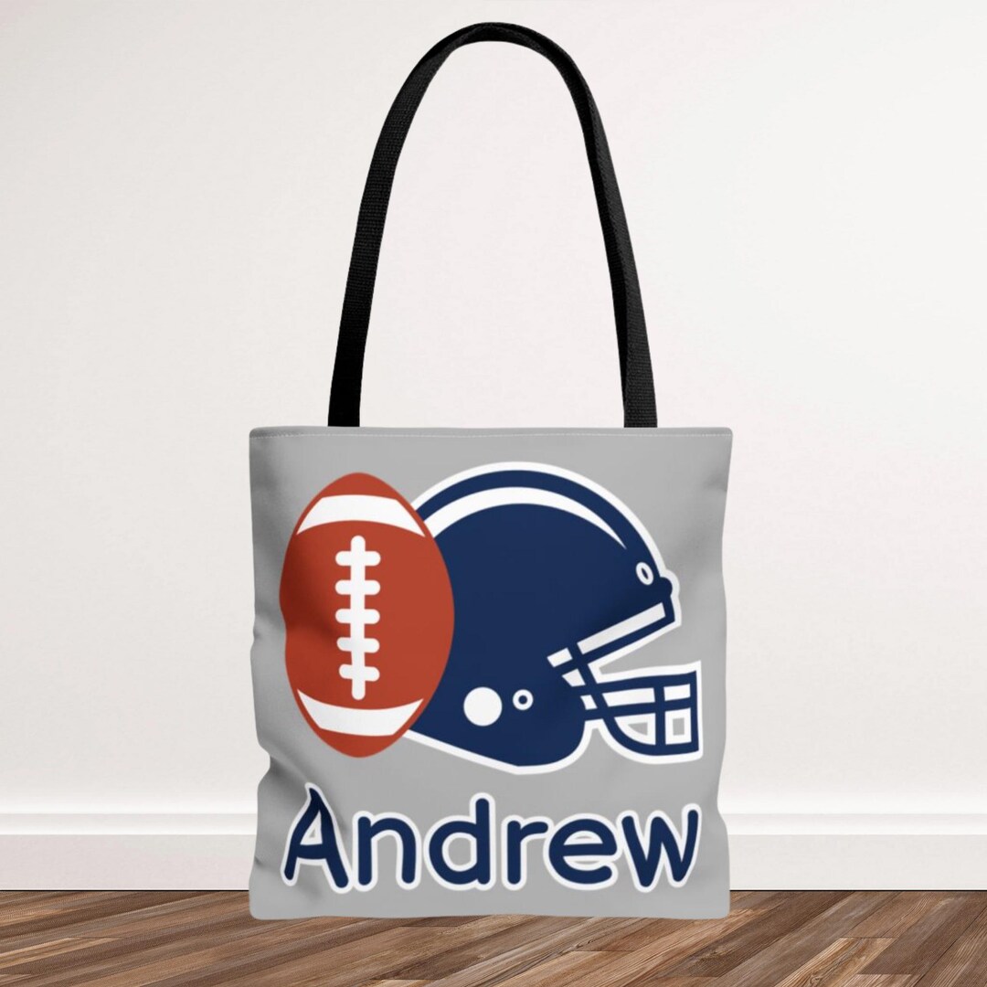 Personalized Football Tote Bag, Custom Sports Team Bag, Boys Sports ...