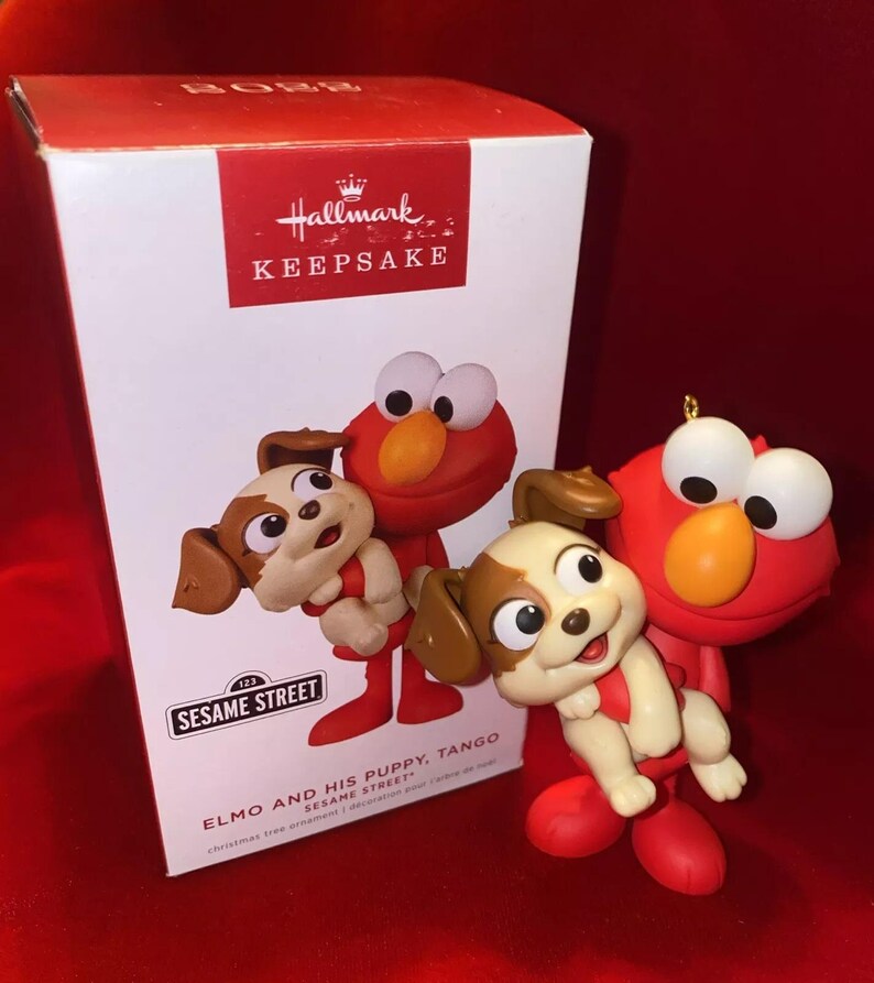 Sesame Street Elmo and His Puppy Tango Ornament - Etsy