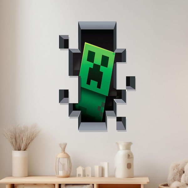 Minecrafts Wall Decals - Etsy