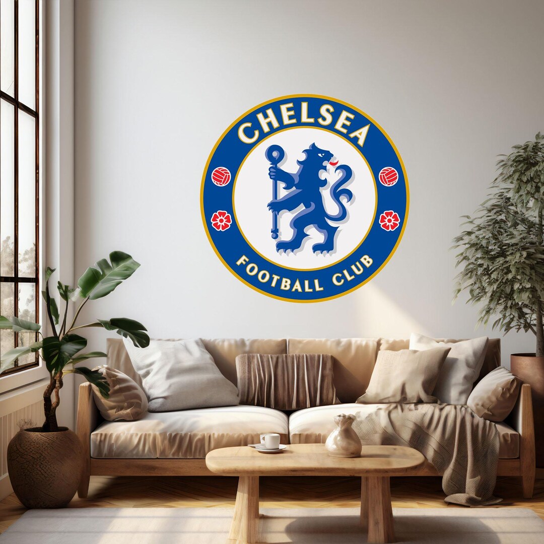Chelsea FC Wall Decals Football Wall Stickers for Kids Room, Boys Room ...