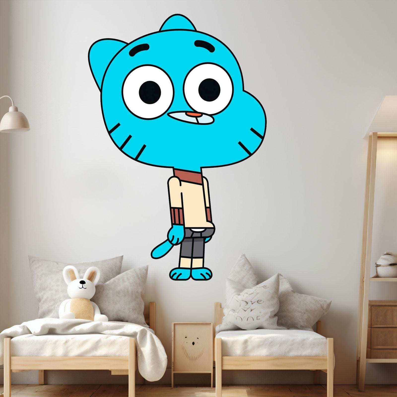 Gumball Nicole Wall Decals Kids Room Wall Stickers, Cartoon Room Art ...