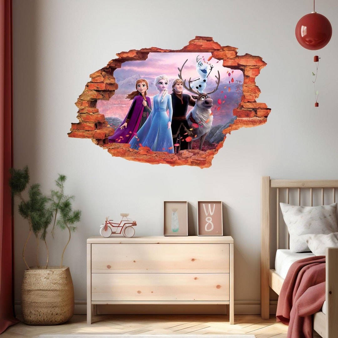 Frozen All Together With Olaf Wall Decals Kids Room Wall Stickers ...