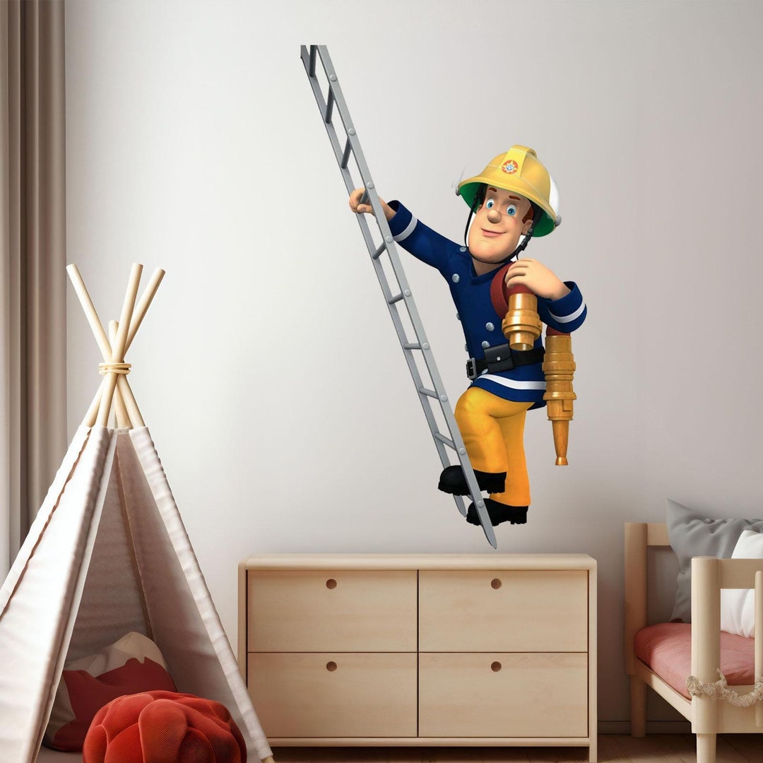 Fireman Sam Wall Decals for Kids Room Wall Sticker Kids Room Fireman ...