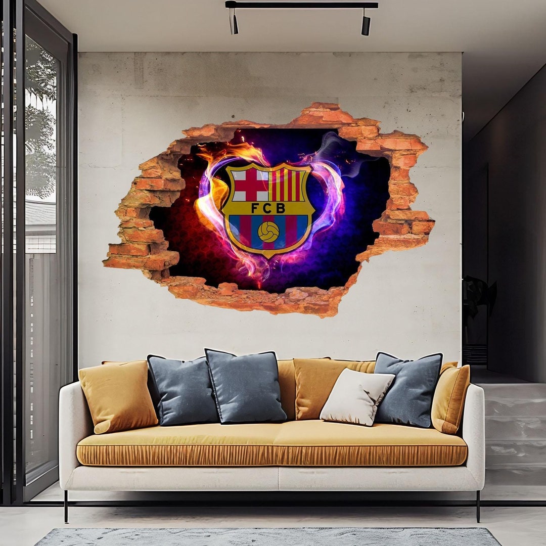 Fc Barcelona Wall Decals for Kids Room Wall Sticker Kids Room Fc ...