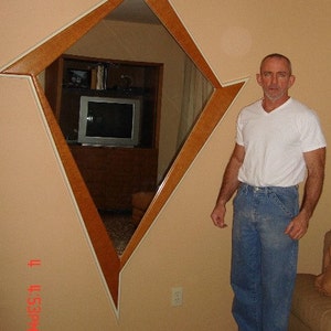 Australian Lace Wood Kite Spike Mirror - Etsy