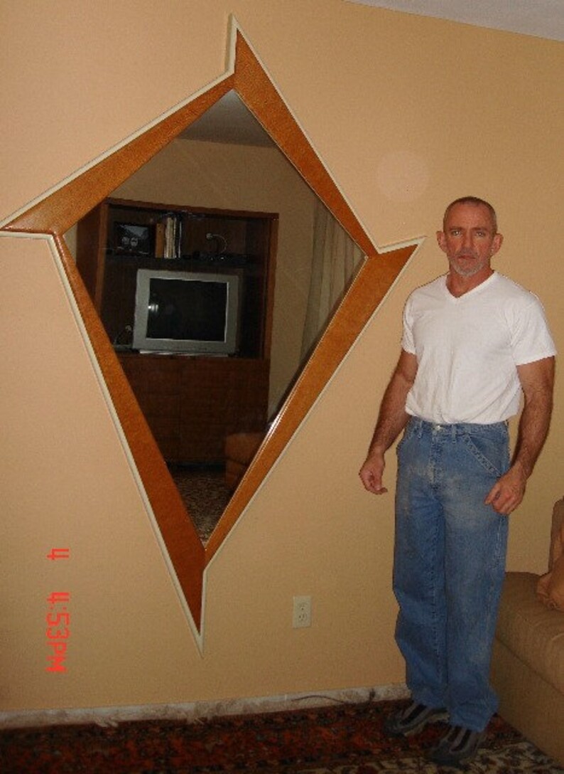 Australian Lace Wood Kite Spike Mirror - Etsy