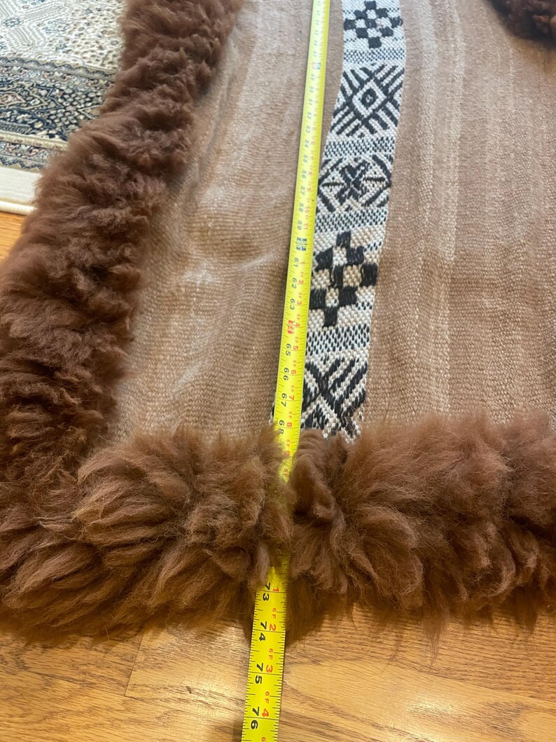 Alpaca Poncho From Peru. Authentic Alpaca Poncho Handwoven With Symbol ...
