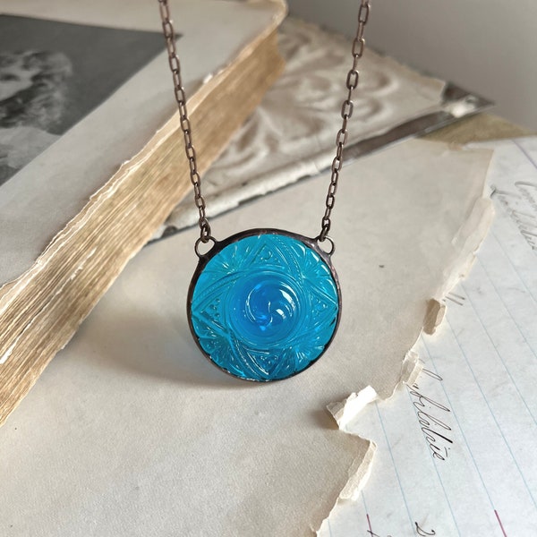 Glass Medallion - Etsy