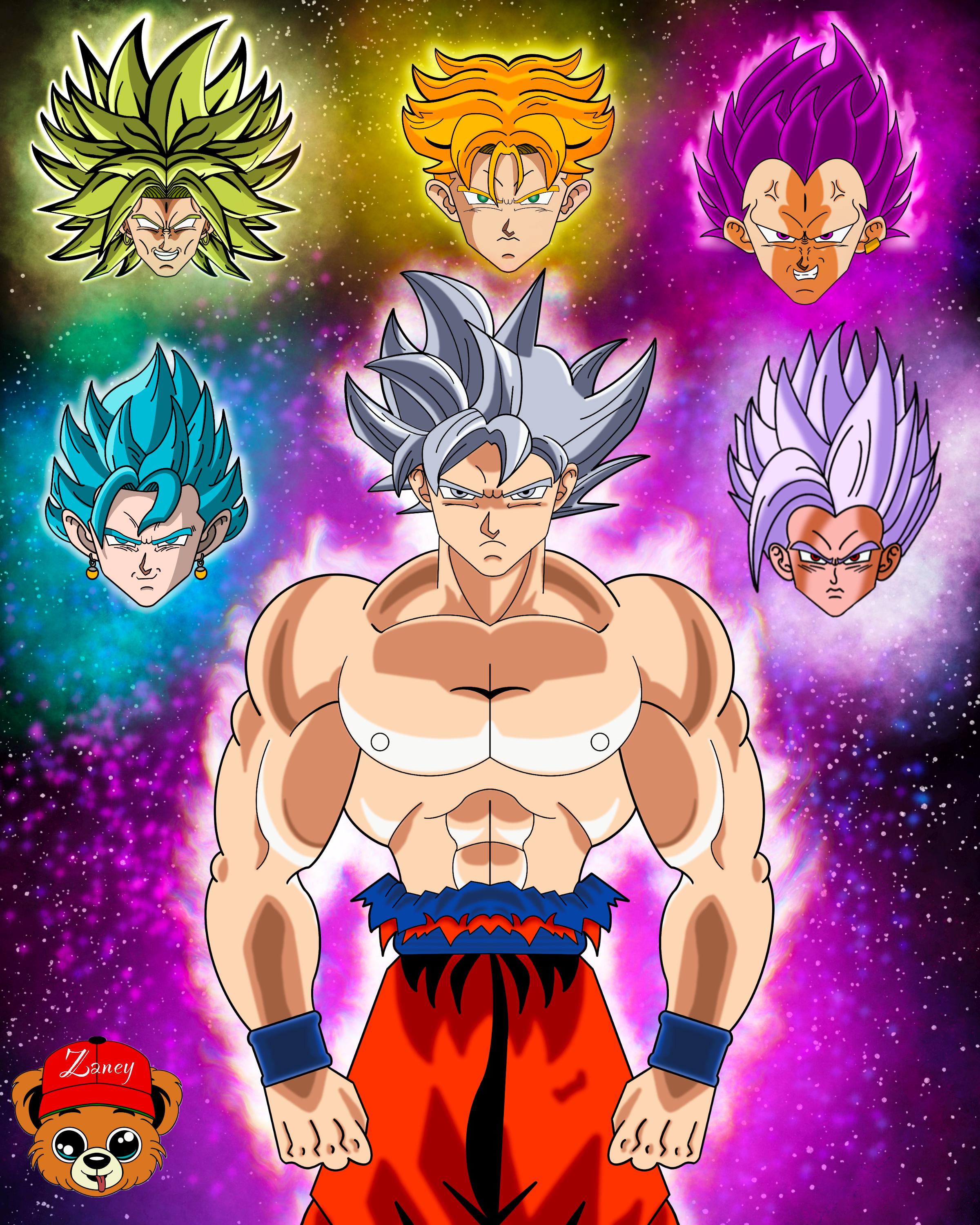 Goku Ultra Instinct Collage Poster - Etsy
