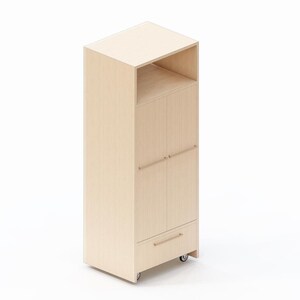 DIY Rolling Bookshelf Plan: Space-saving Storage Shelf With Drawer (PDF ...