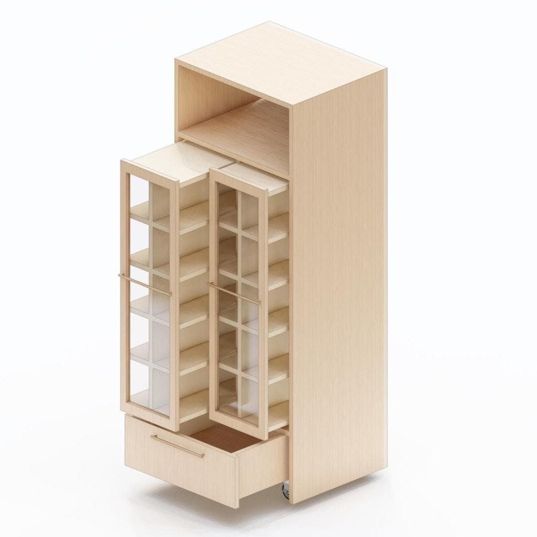 DIY Rolling Bookshelf Plan: Space-saving Storage Shelf With Drawer (PDF ...