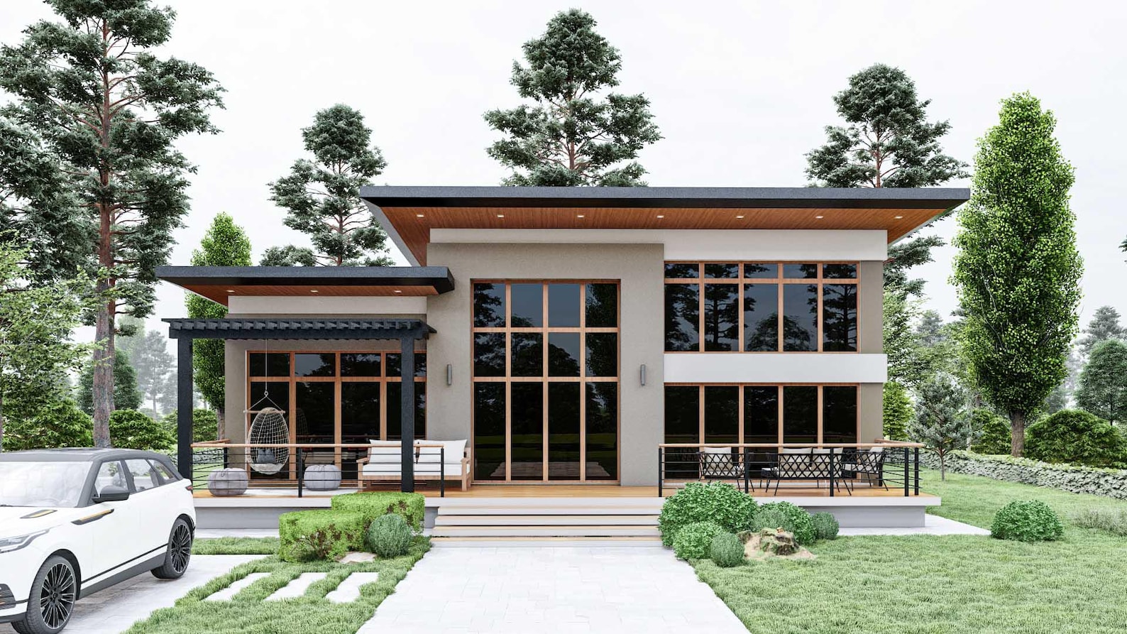 2 BEDROOM Modern House Plan - Rest House - Architectural Plan, Plumbing ...