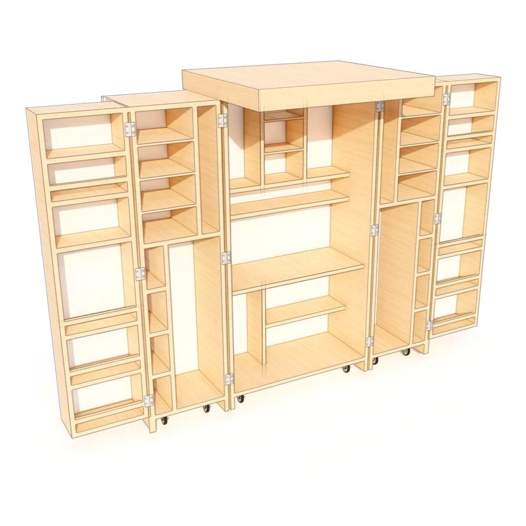 DIY Expandable Craft Cabinet: Mobile Workstation Storage - Imperial ...