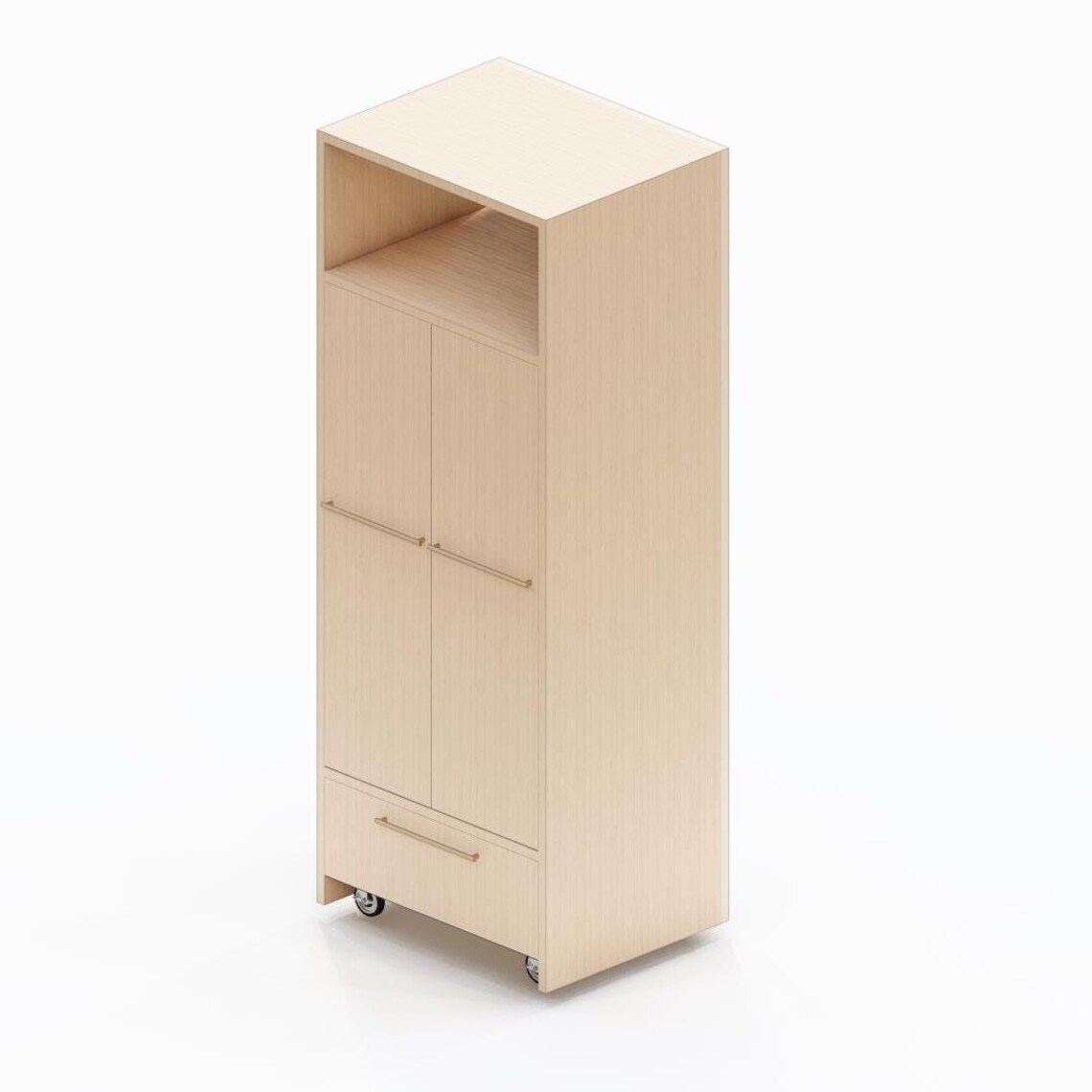 DIY Rolling Bookshelf Plan: Space-saving Storage Shelf With Drawer (PDF ...