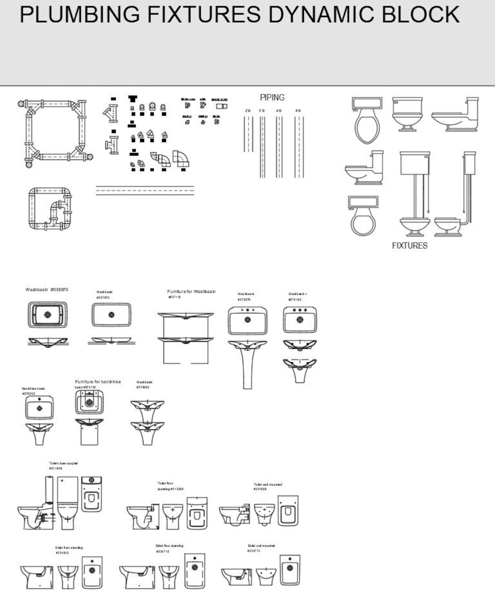 Autocad Custom Dynamic Blocks Collections - Made to Order Dynamic ...