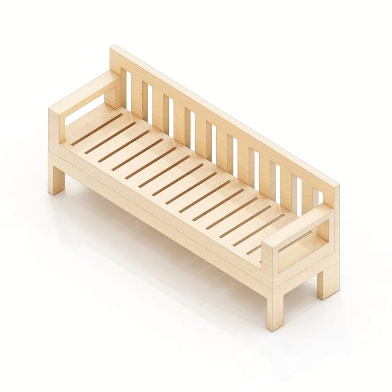 DIY Wooden Folding Sofa Bed Blueprint: Multi-use Bench (digital PDF ...