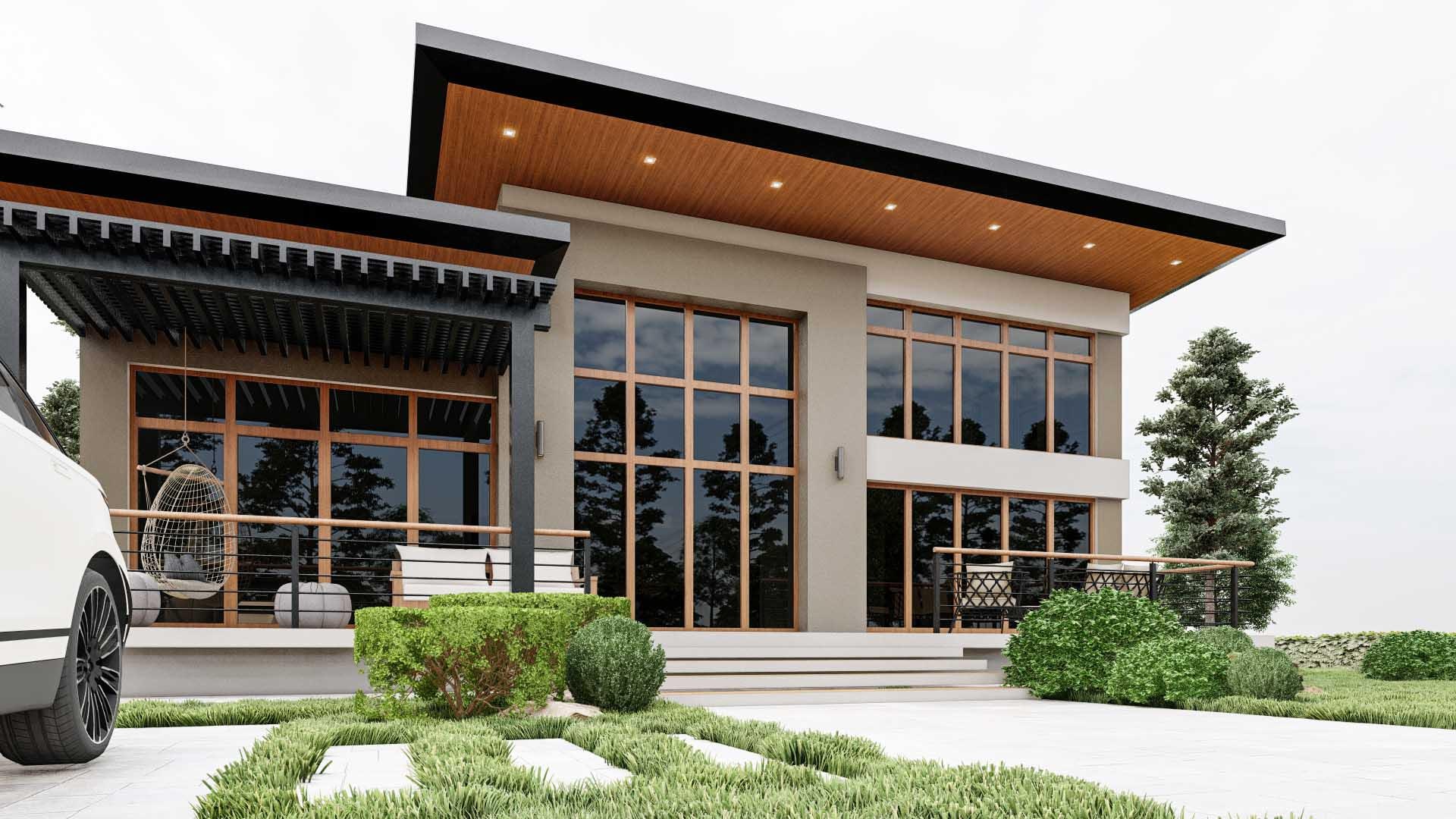 2 BEDROOM Modern House Plan - Rest House - Architectural Plan, Plumbing ...