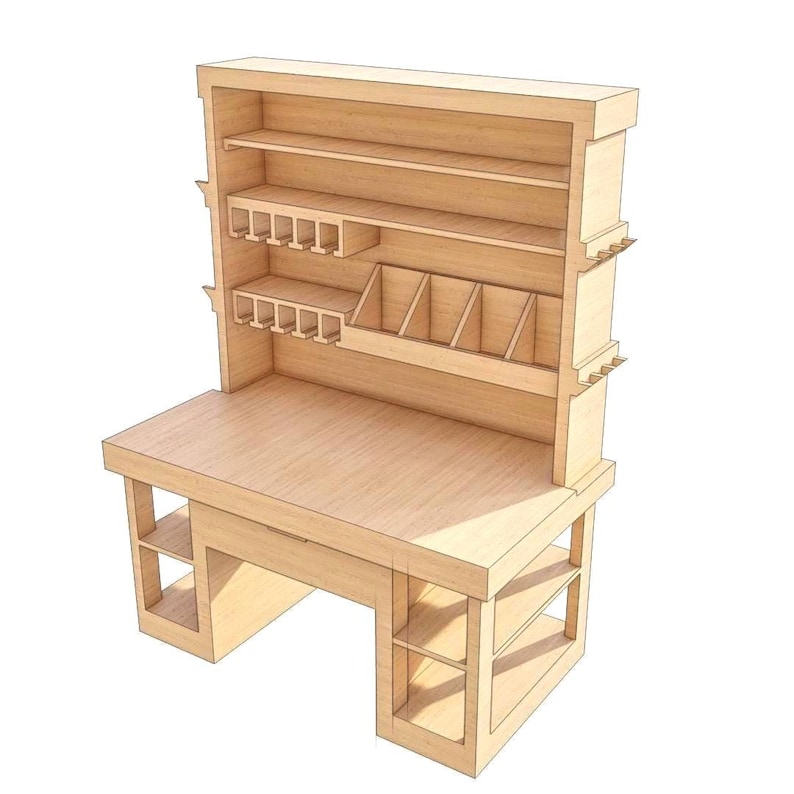 DIY Heavy-duty Workbench Plans: Customizable Garage Workshop (PDF) - Etsy