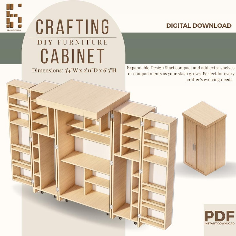 DIY Expandable Craft Cabinet: Mobile Workstation Storage - Imperial ...