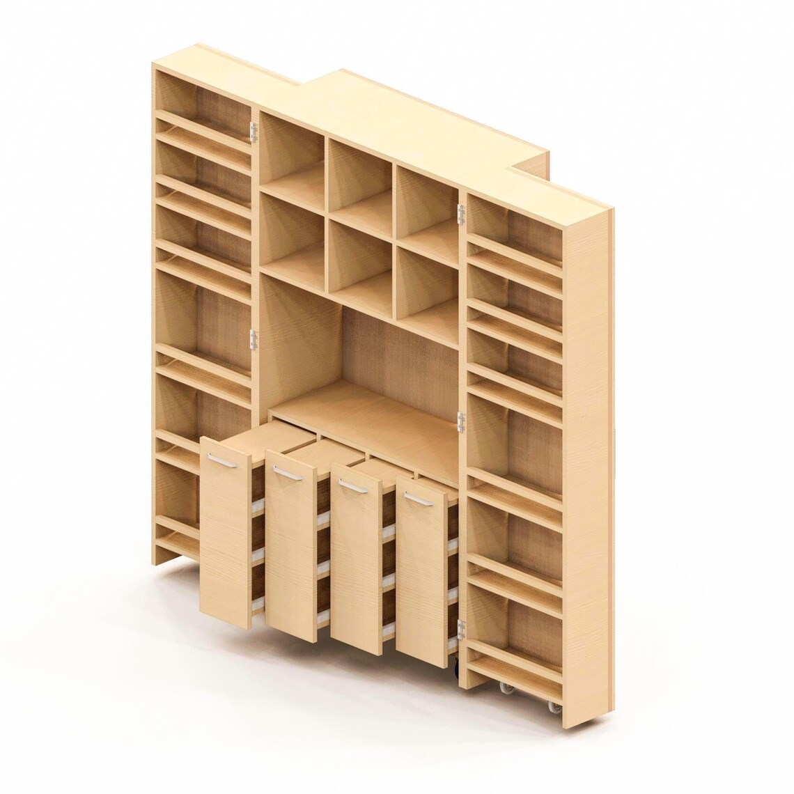 DIY Expandable Craft Cabinet: Mobile Workstation Storage (digital PDF ...