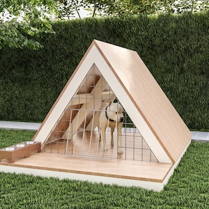 A Frame Dog Kennel Small-medium - Dog House Plan- 1.50meters X 2 ...